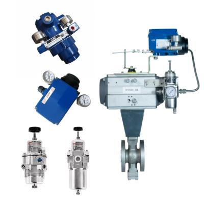 China Rotork YTC YT 225 Filter Regulator AZBIL AVP200 Positioner with CHUAN YI ZJHV 110 V Type Ball Valve for sale