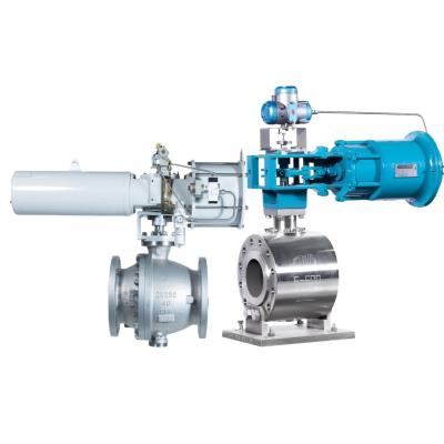 China China CQCY OEM Soft Seal Fixed V Type O Type Ball Valves Pneumatic Actuators Pneumatic Ball Valves for sale