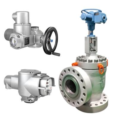 China Wuzhong AESB AEPB Angle Control Valve Quick Replacement with Auma Actuator for Industrial Process for sale