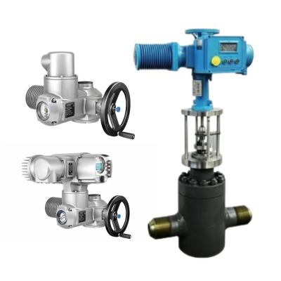 China Wuzhong Multi Turn Multi Port Control Valve ATM with Auma Actuator for Power Plant Water System for sale