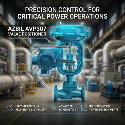 China Azbil AVP300 Series Smart Valve Positioner with HART Communication 4-20 mA Input Signal and Auto-Setup Capability for sale