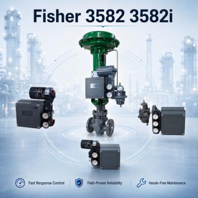 China Brand New F-isher 3582 3582i Pneumatic Control Valve Positioner Industrial Automation System Linear Actuator Valve Controller Supplier for sale