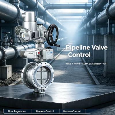 China AUMA SA Multi-turn Actuator with GHT Gearbox High Torque Valve Drive Industrial Open-Close Duty Solution for sale