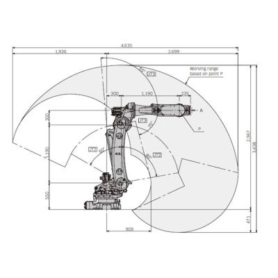 China Robot palletizer material handling and removal robot CX165L industrial robotic arm manipulator for Kawasaki for sale