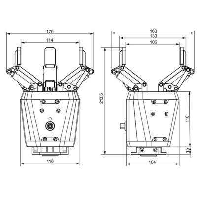 China Chinese brand DH-ROBOTICS clamping device match with collaborative robot arm for sale