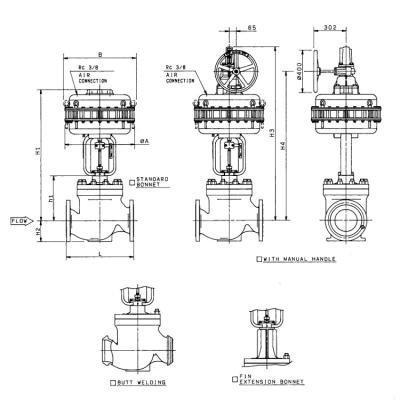 China KOSO Control Valve 510T Top Guided Single Seated Globe Valves With 5200LA Diaphragm Type Actuator Pneumatic Valve for sale