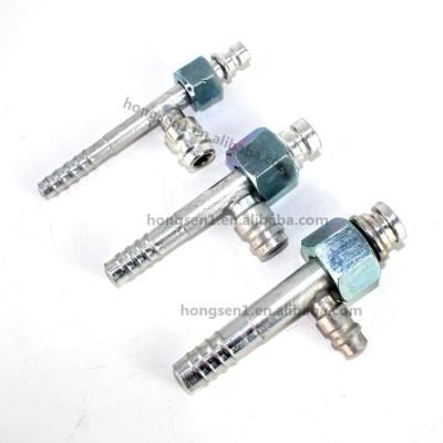 China POKKA 3'' 4'' 5'' R134a Pipe A/c Hose Pipe Fitting Straight Joint With Valve Cover for sale