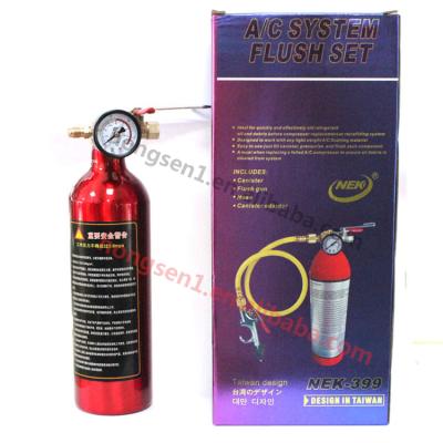 China POKKA AC Flush Canister Gun Kit Portable A/C Clean Tool Set Air Conditioning System Pipe AC Flush Cleaner for sale