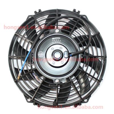China POKKA Auto Radiator Fan 9 Inch Car Electric Fan Cooling 12V 80W Wholesale Air Conditioning Car Cooling Fan for sale