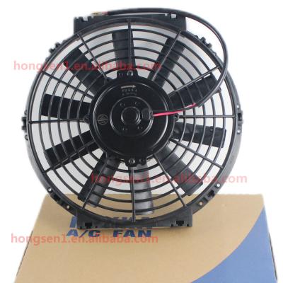 China POKKA Auto 10 Inch 12V Radiator Cooling Fan Universal Air Conditioner Cooling Fan Radiator for sale