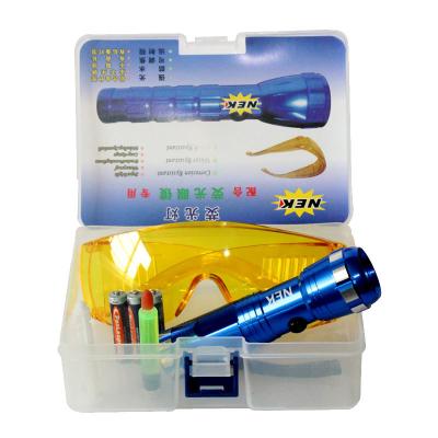 China POKKA Portable A/C Fluorescent Leak Test Detector Repair Tool Kit Car FlashLight AC System Pipe  Leak Test Detector Kit for sale
