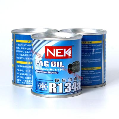 China POKKA NEK AC System Refrigerant Oil 70G R134a Refrigerant Oil Hot Selling Cooling Refrigerant Oil for sale