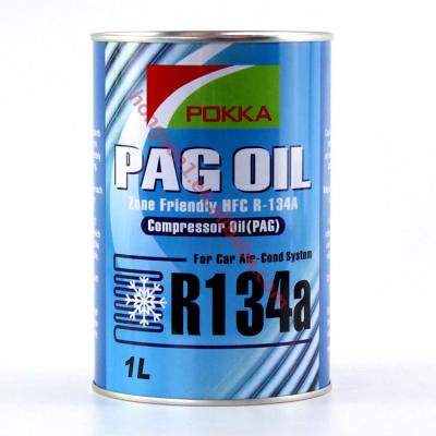 China POKKA Automobile Refrigerant Oil 1L R134A Lubricant Oil for Air Conditioning System for sale