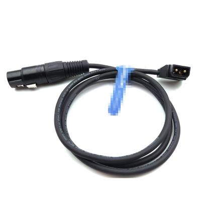 Cina Flexible 4 Pin XLR To Dtap Cable Straight Type For Camera Monitor in vendita