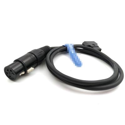Cina Flexible 4 Pin XLR To Dtap Cable Straight Type For Camera Monitor in vendita