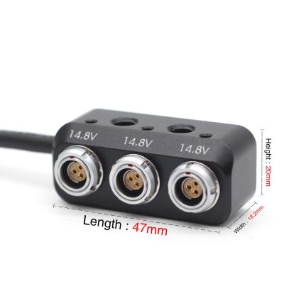 Cina 15CM D Tap Power Cable To RS 3 Pin Female For Fischer Camera in vendita