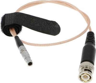 China 24 Inch Straight Red Epic Timecode Cable Lemo 00B 4 Pin To BNC Male zu verkaufen
