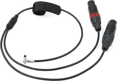 Cina 30 Inches Camera Audio Cable 5 Pin Male To Two XLR 3 Pin Female For Z CAM E2 Camera​ in vendita