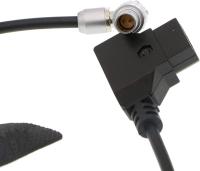 China Spring D Tap Power Cable Right Angle Lemo 2 Pin For Teradek ARRI for sale