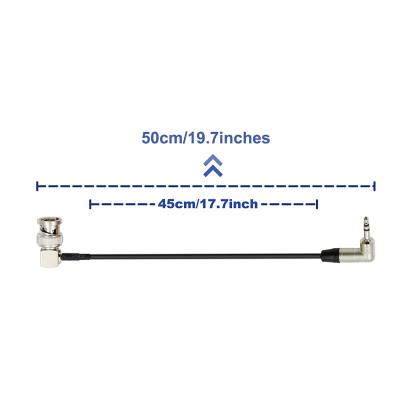 Cina Right Angle Alexa Mini Timecode Cable Jack 3.5mm To BNC 20 Inches Length in vendita