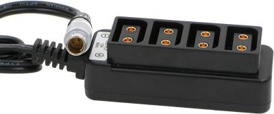 Cina 3.5mm OD Arri Power Cable Fischer 3 Pin RS To 4 Port D Tap For Cameras in vendita