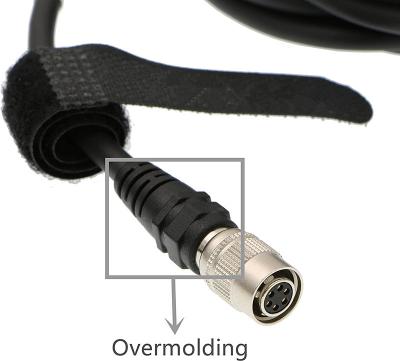 Cina Black 6 Pin Hirose Cable , Hr10a 7p 6s Cable For Basler GIGE AVT CCD Camera in vendita