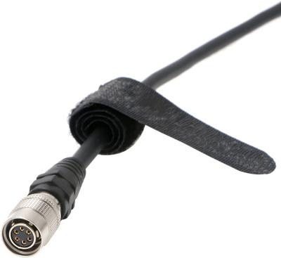 Cina Black 6 Pin Hirose Cable , Hr10a 7p 6s Cable For Basler GIGE AVT CCD Camera in vendita