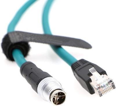 China 8 Position M12 X Coded To Rj45 Cable , Industrial Ethernet Cable For Cognex for sale