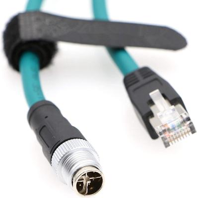 China 8 Position M12 X Coded To Rj45 Cable , Industrial Ethernet Cable For Cognex for sale
