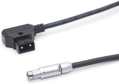 Cina Black Follow Focus Cable Dtap Male To RS Fischer 3 Pin Male in vendita