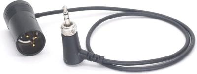 Cina ODM Lockable Camera Audio Cable , 3 Pin XLR Male To 3.5 Mm Cable For Sony D11 in vendita
