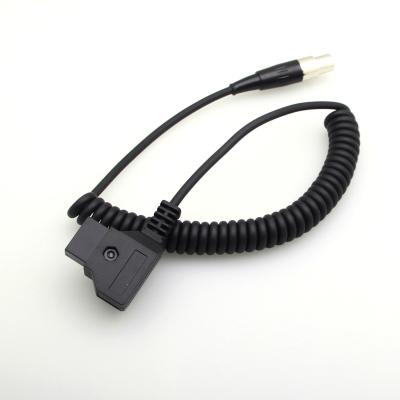 Cina Spring Type D Tap Power Cable D Tap To 4 Pin Mini XLR For TV Logic 058 056 in vendita