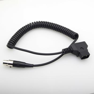 Cina Spring Type D Tap Power Cable D Tap To 4 Pin Mini XLR For TV Logic 058 056 in vendita