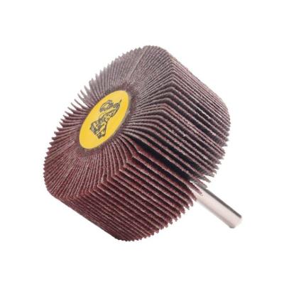 China 35 mm Flap Wheel/Grinding head with shaft for vehicle manufacturing/fiber wheel  40 grit for marine industry for sale