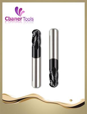 China Solid Carbide HRC45 4Flutes carbide ball nose end mills for sale