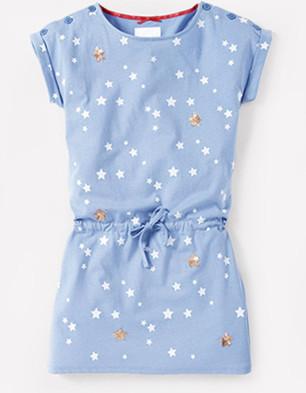China Gir'ls dress girls summer wear cotton children's dress with short sleeves for sale
