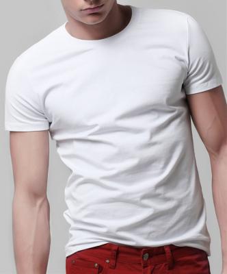 China Pure color T-shirt The summer men round collar short sleeve for sale