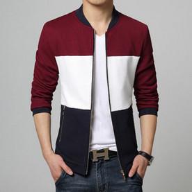 China Mens Highneck Zip Up Jacket fashion stripe jacket series for men for sale