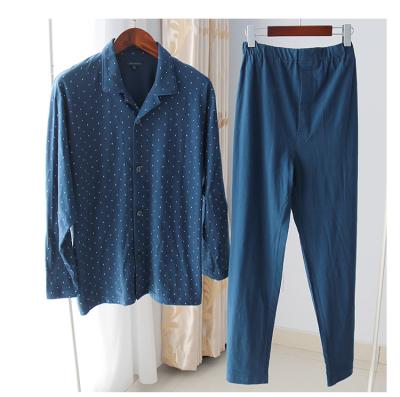 China Men's cotton pajamas recreational leisure wear thin with long sleeve homewear for sale