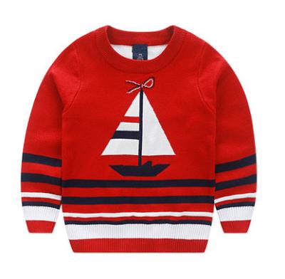 China Kid sweaters children's clothing with thick round collar boy's sweater for sale