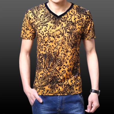 China Men's v-neck T-shirt men shirt sale for USA and Europe for sale