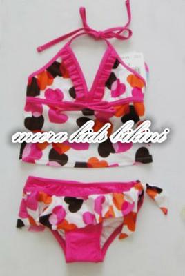China Heat printed loverly girls bikini kids swimwear fashion grils underwear for sale
