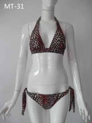China Animal motifs Leopard grain Headband with lower sexy bikini for women for sale