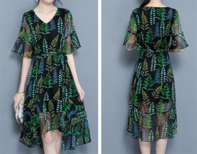 China Fashion chiffon dress for women summer wear ladies dress for sale