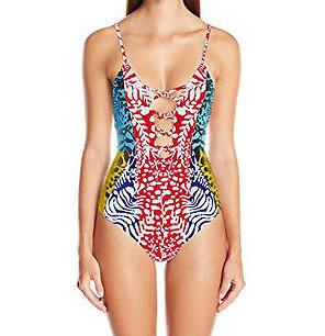 China Fashion beautiful print  Women one piece swimwear for summer for sale