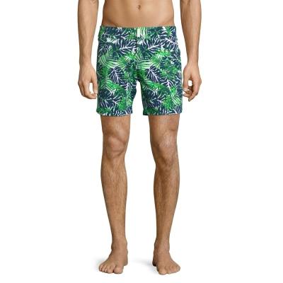China greenery print swim trunk for men for sale