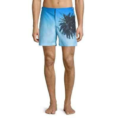 China The leaves of printing Swim trunk for men for sale