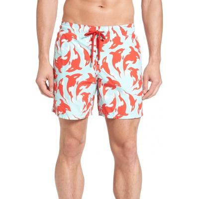 China Dolphins red printed for men swim pants for sale