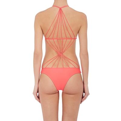 China Pink color Backless Bandage sexy bikinis for women for sale