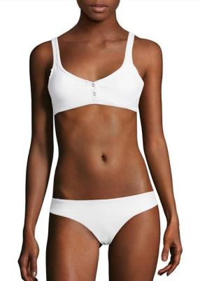 China New style white color  two piece bikini for ladies for sale